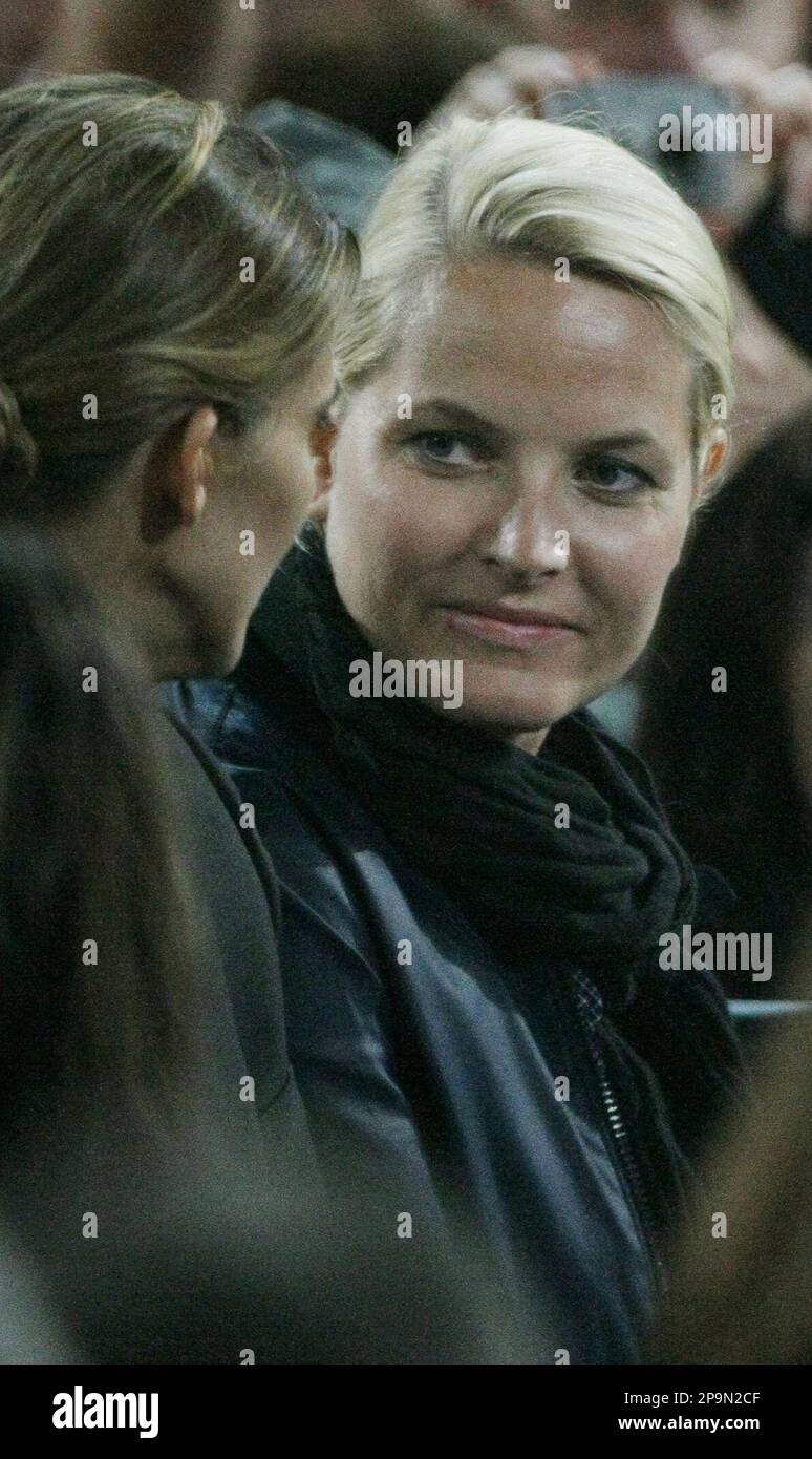 Norway's Crown Princess Mette-Marit in the audience before U.S. singer ...