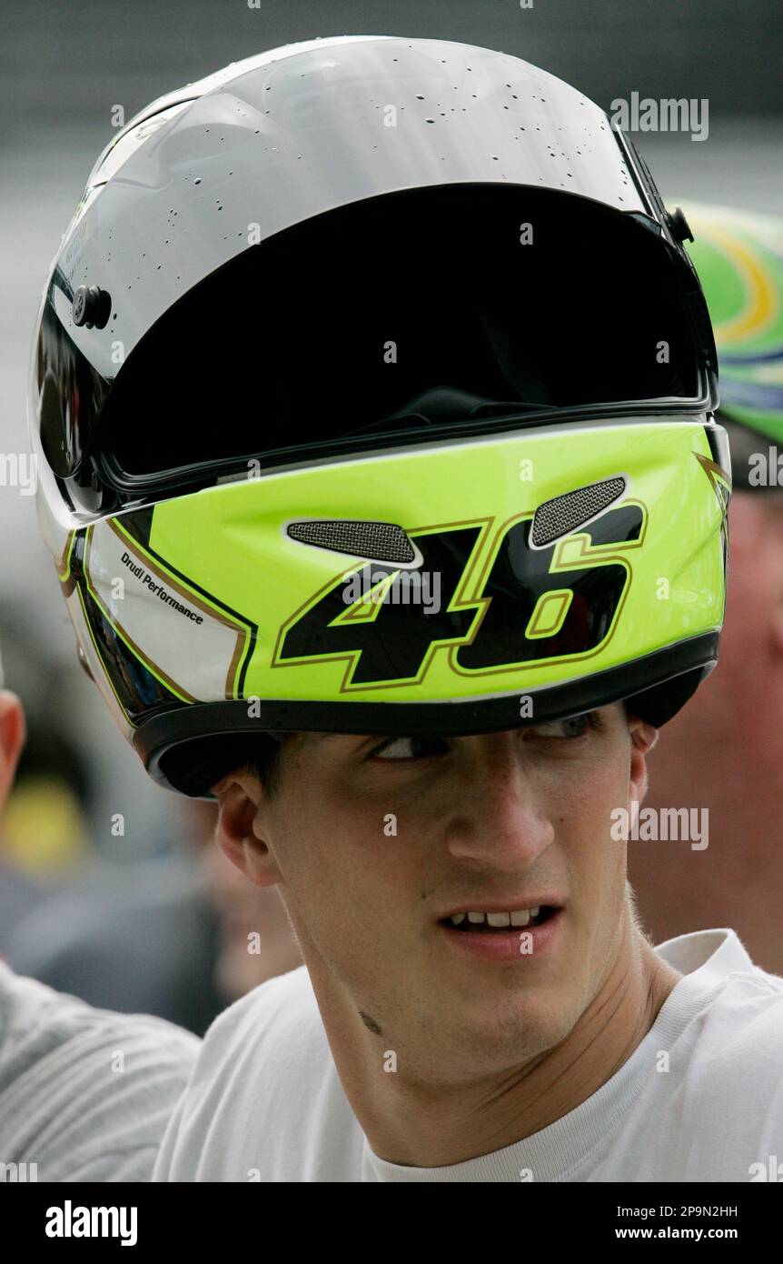 Chris Chamberlain looks on during the fan pit walkabout at the ...