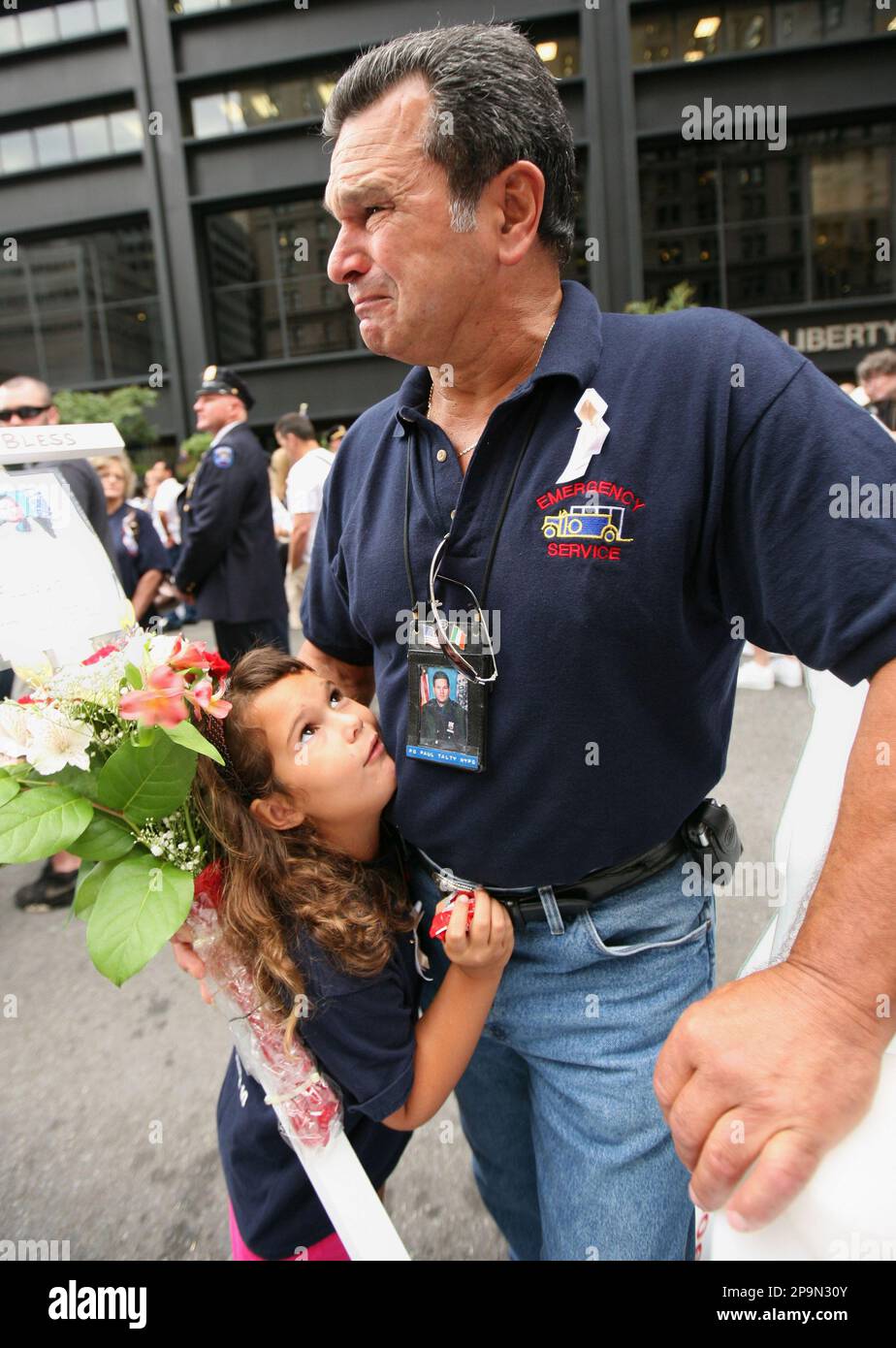 Kelly Talty, 7, whose father, police officer Paul Talty, died at the ...
