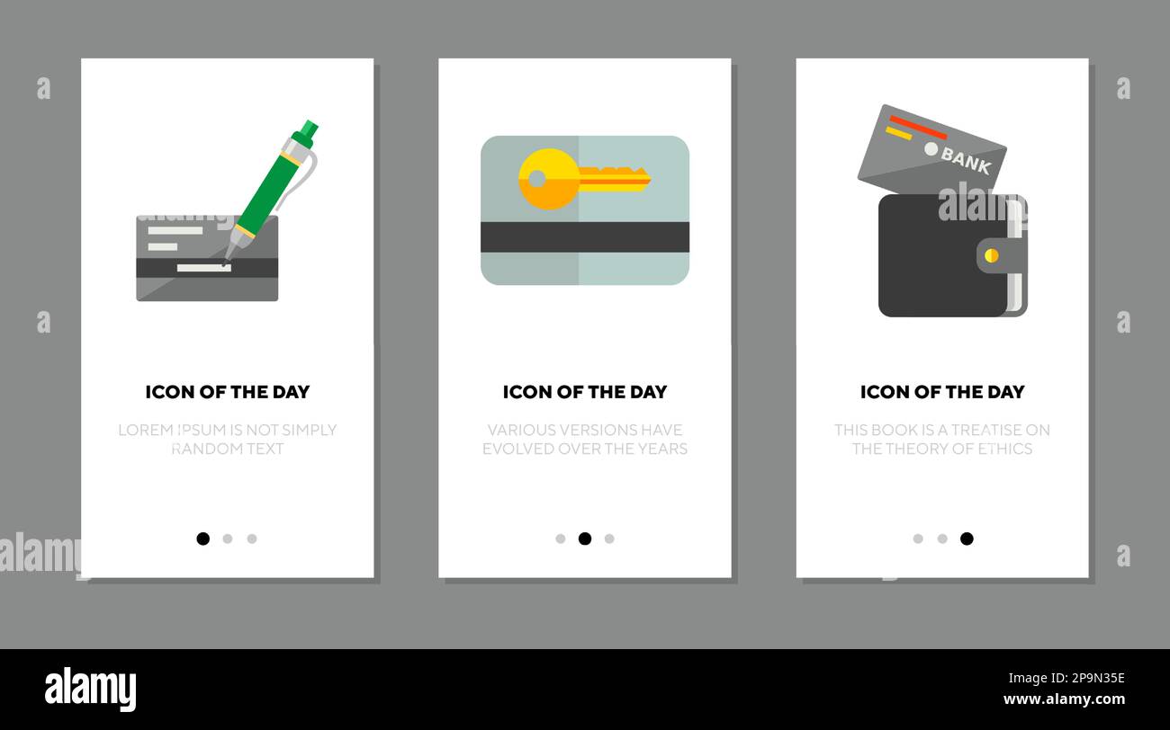 Credit card safety flat icon set Stock Vector Image & Art - Alamy