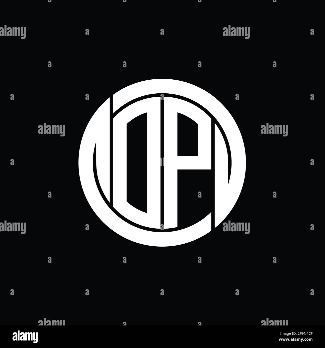 DP Logo monogram shield inside circle isolated shape vector images ...