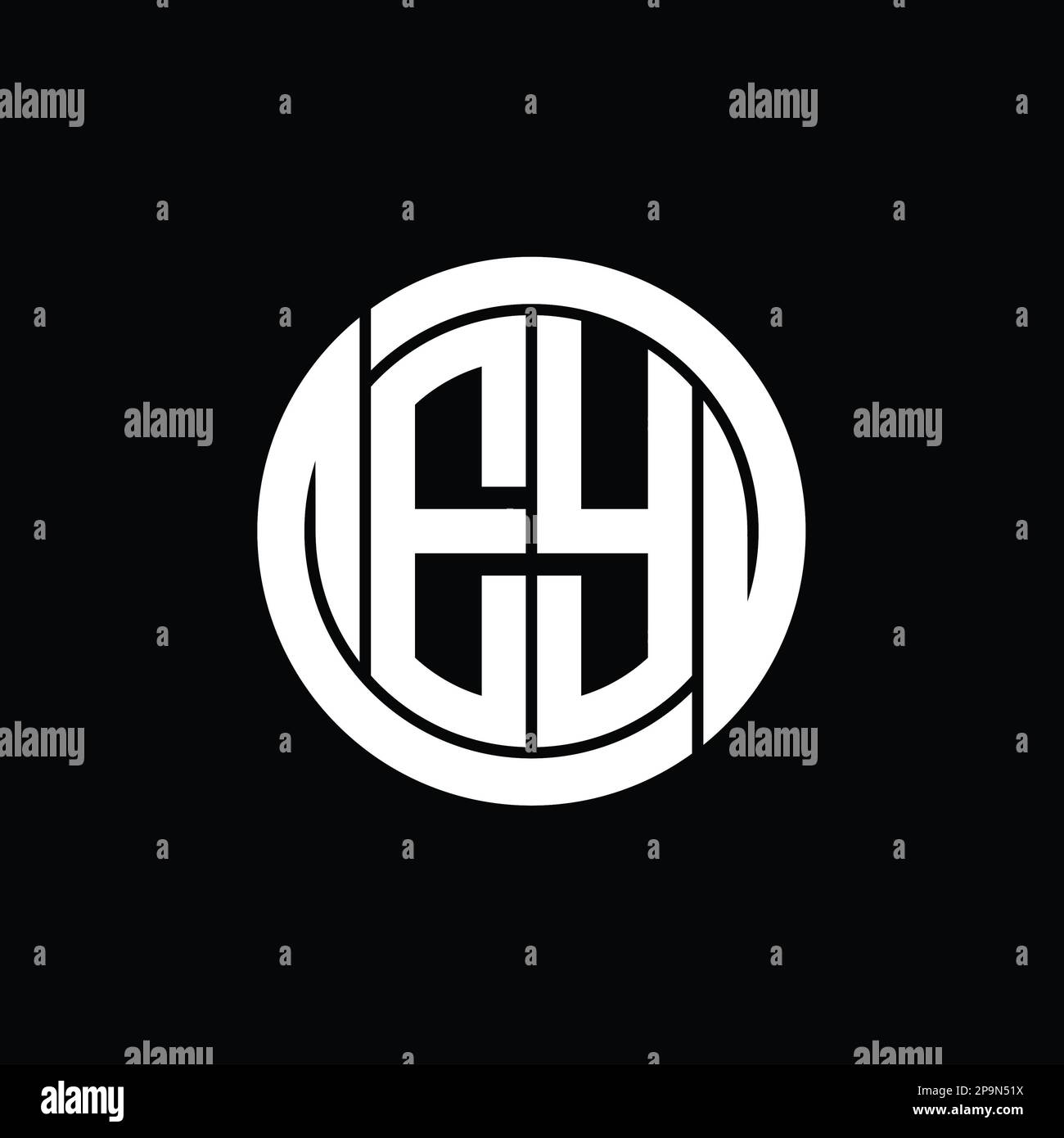 EY Logo monogram shield inside circle isolated shape vector images design template Stock Photo ...