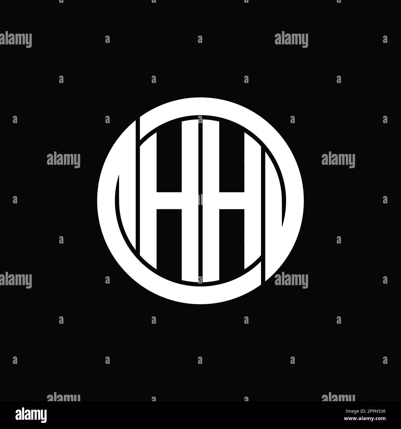 HH Logo monogram shield inside circle isolated shape vector images design template Stock Photo ...