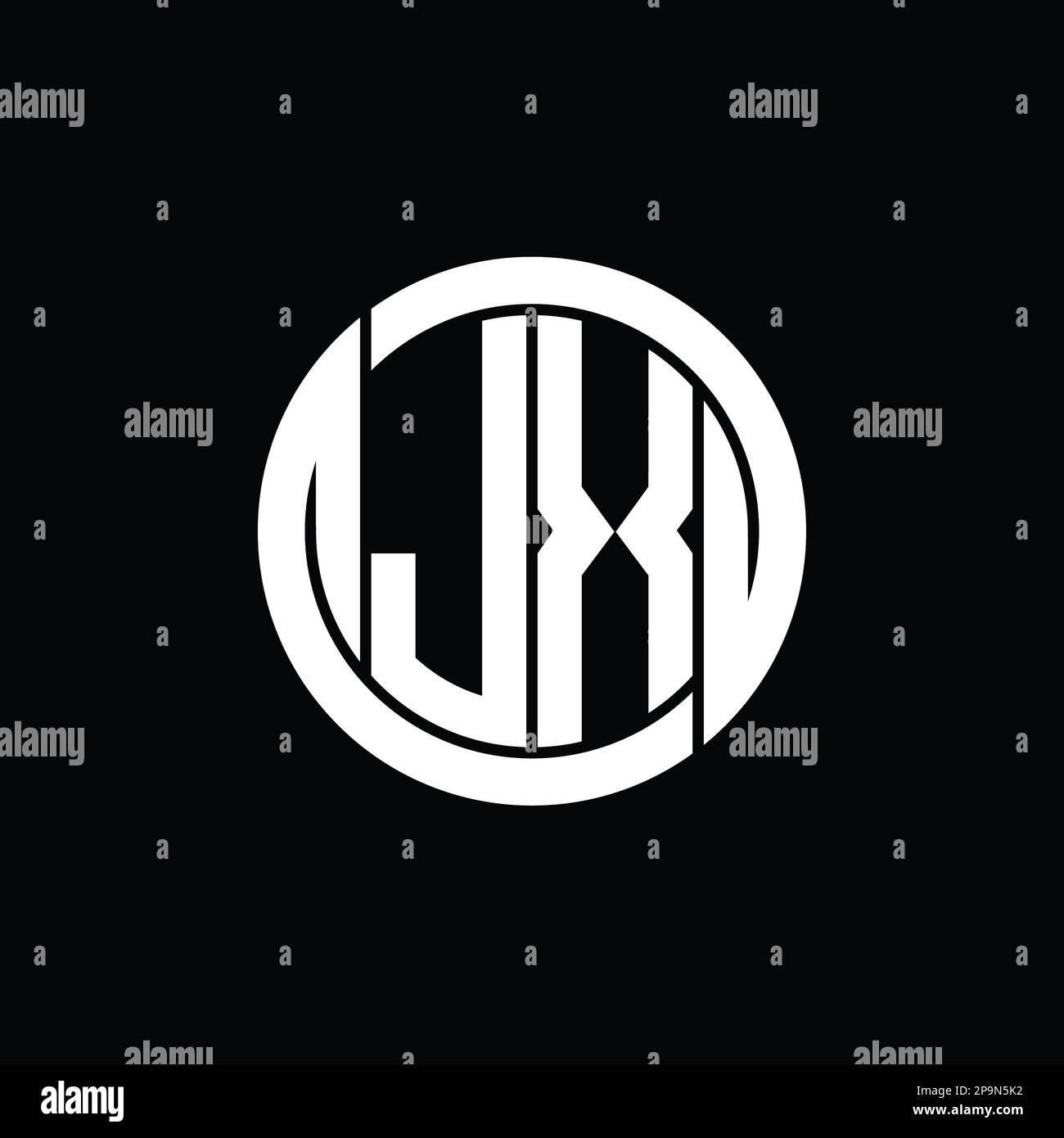 JX Logo monogram shield inside circle isolated shape vector images ...