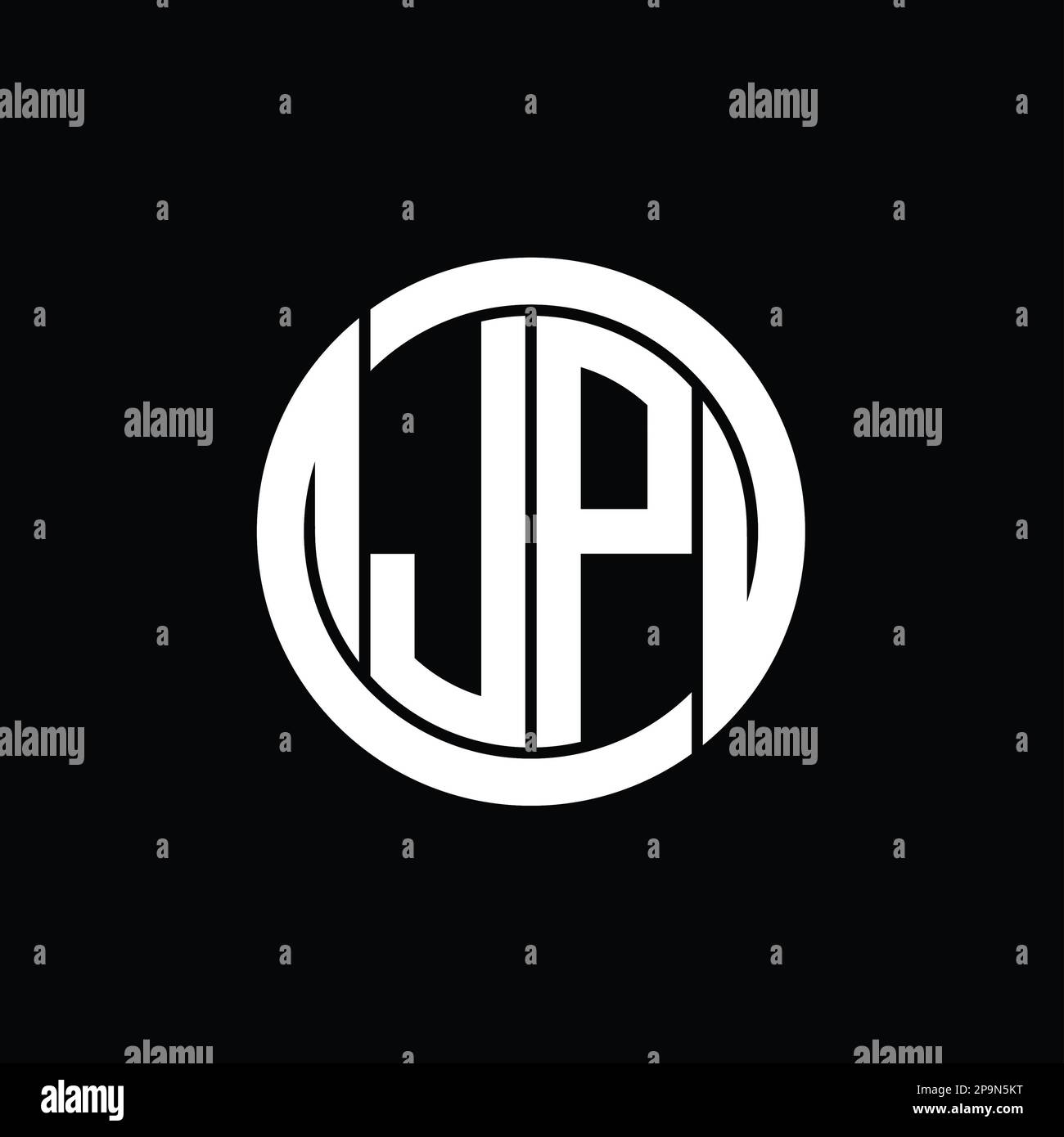 JP Logo monogram shield inside circle isolated shape vector images ...
