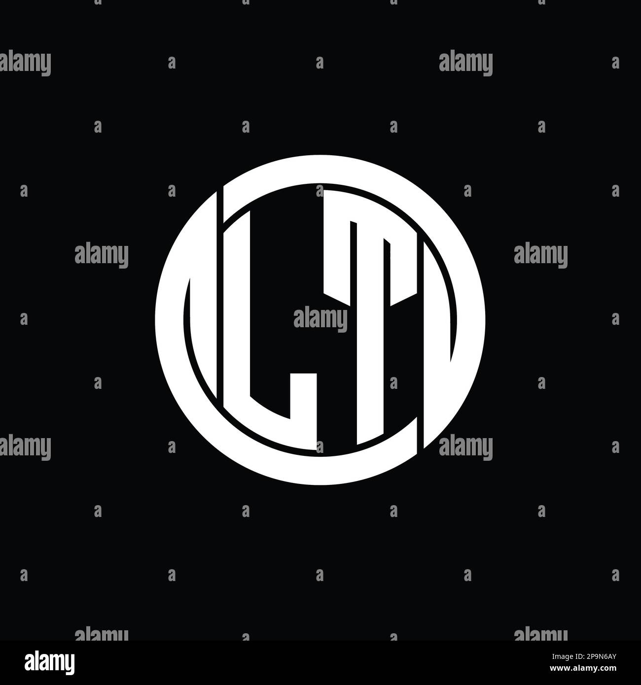 LT Logo monogram shield inside circle isolated shape vector images design template Stock Photo ...