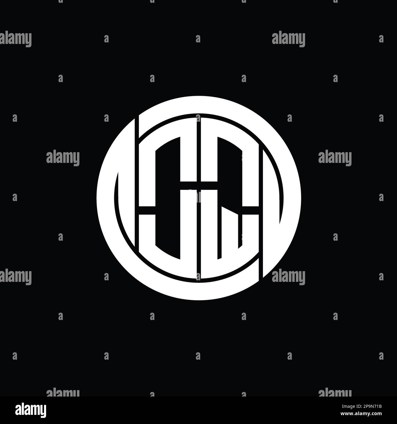 OQ Logo monogram shield inside circle isolated shape vector images ...