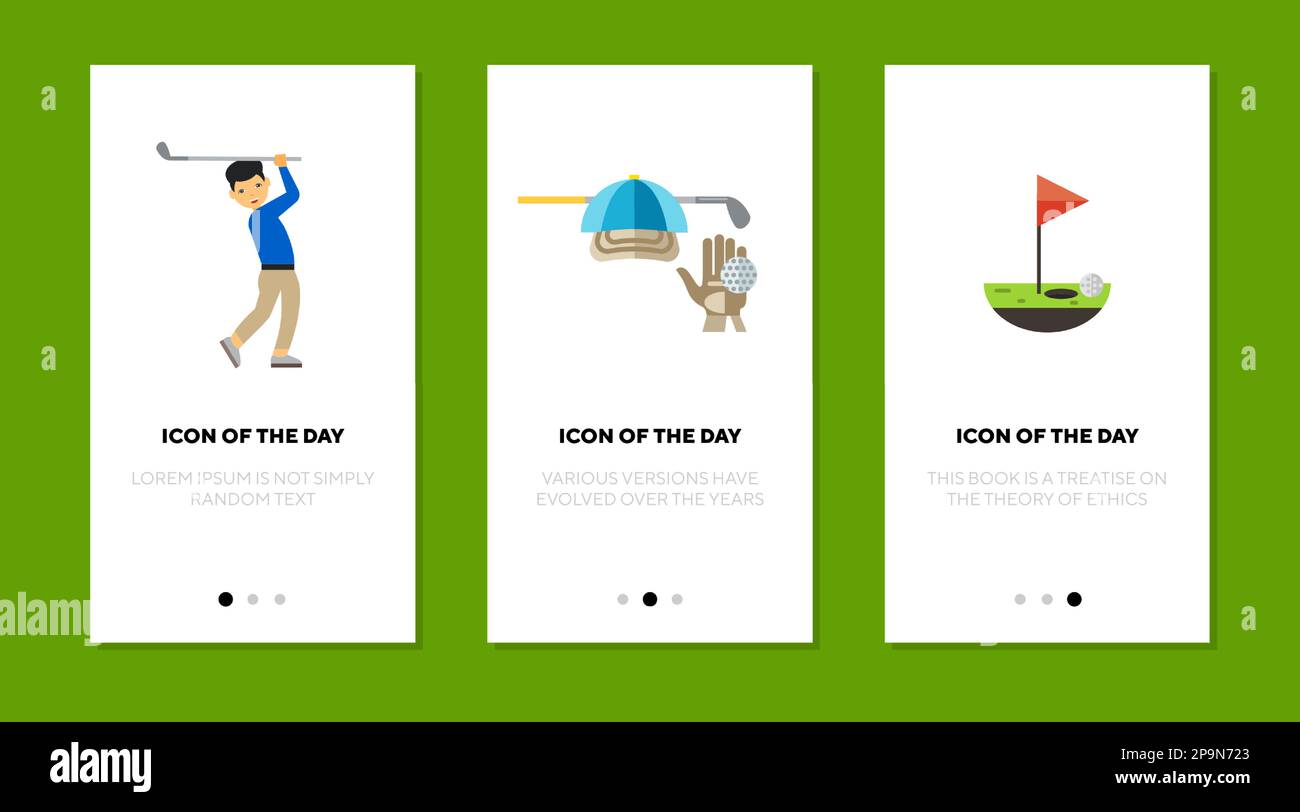 Golf rules flat vector icon set Stock Vector Image & Art - Alamy