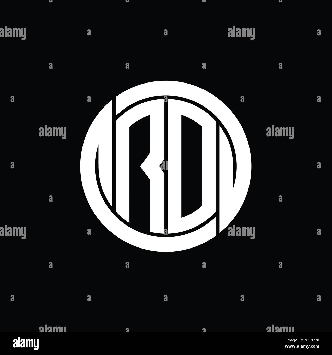 RD Logo monogram shield inside circle isolated shape vector images ...