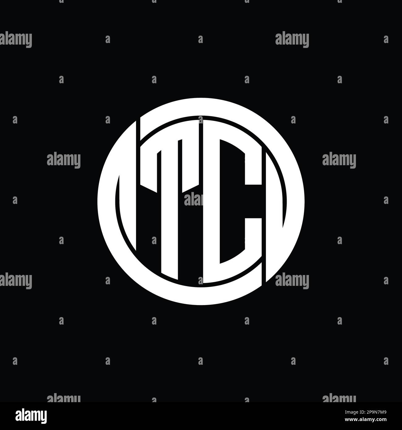 TC Logo monogram shield inside circle isolated shape vector images ...