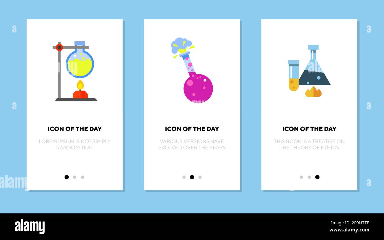 Test tubes with reagents flat vector icon set Stock Vector Image & Art ...