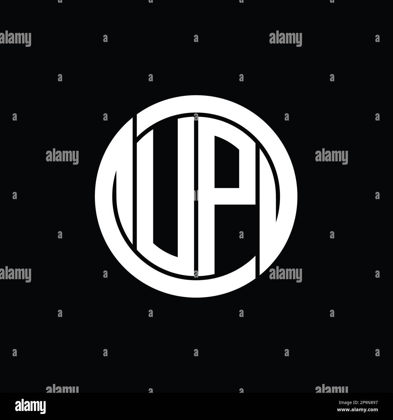 UP Logo monogram shield inside circle isolated shape vector images ...