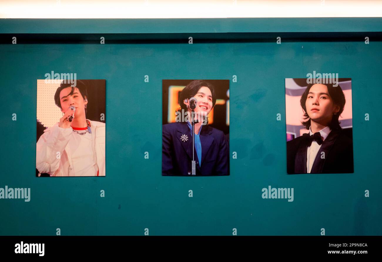 BTS Suga's birthday, Mar 1, 2023 : A cafe decorated to celebrate BTS ...