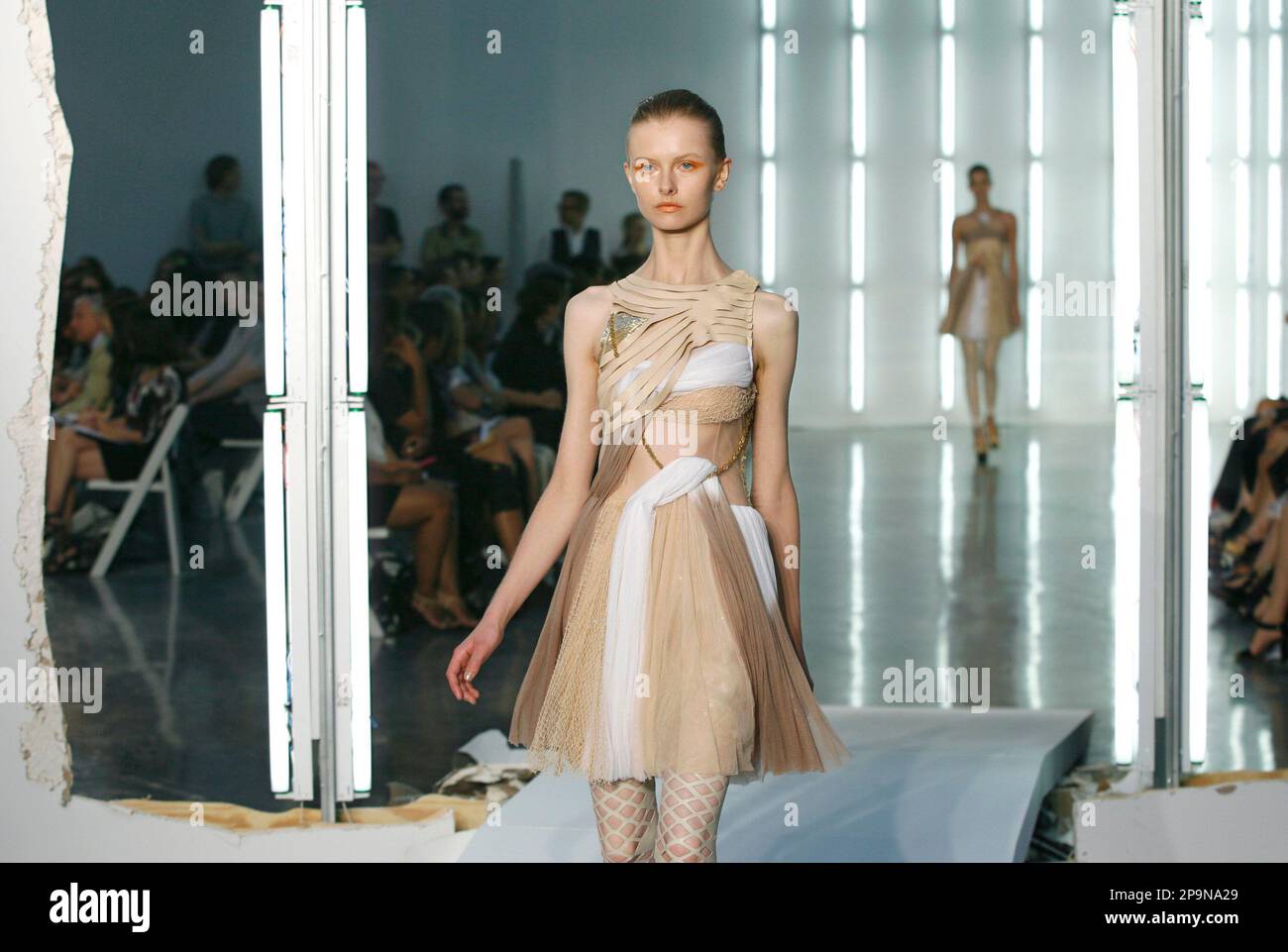 A model wears fashion from the Rodarte spring/summer 2009 collection ...