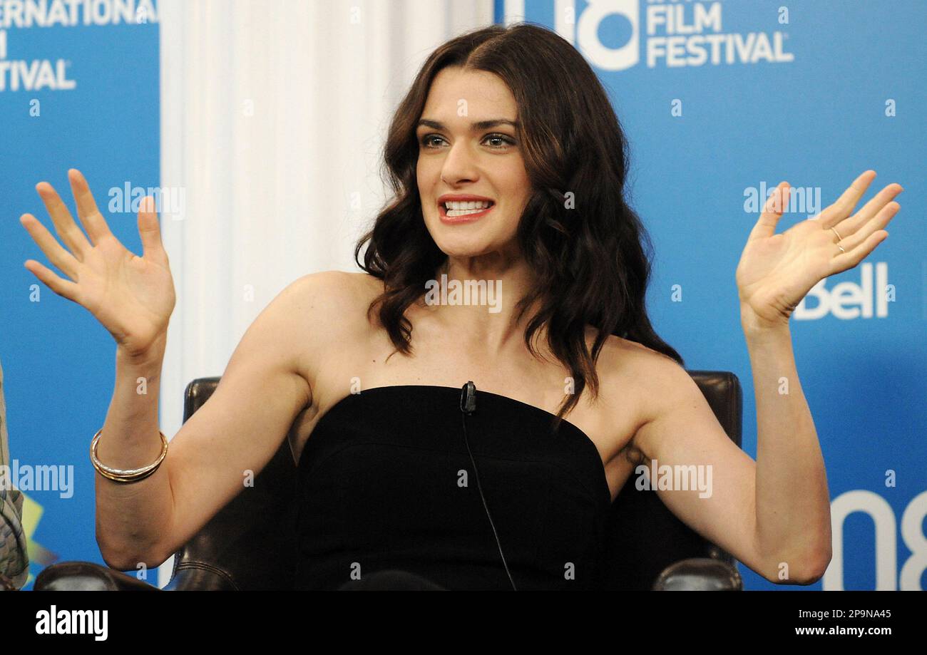 Actress Rachel Weisz participates in a press conference for the film ...