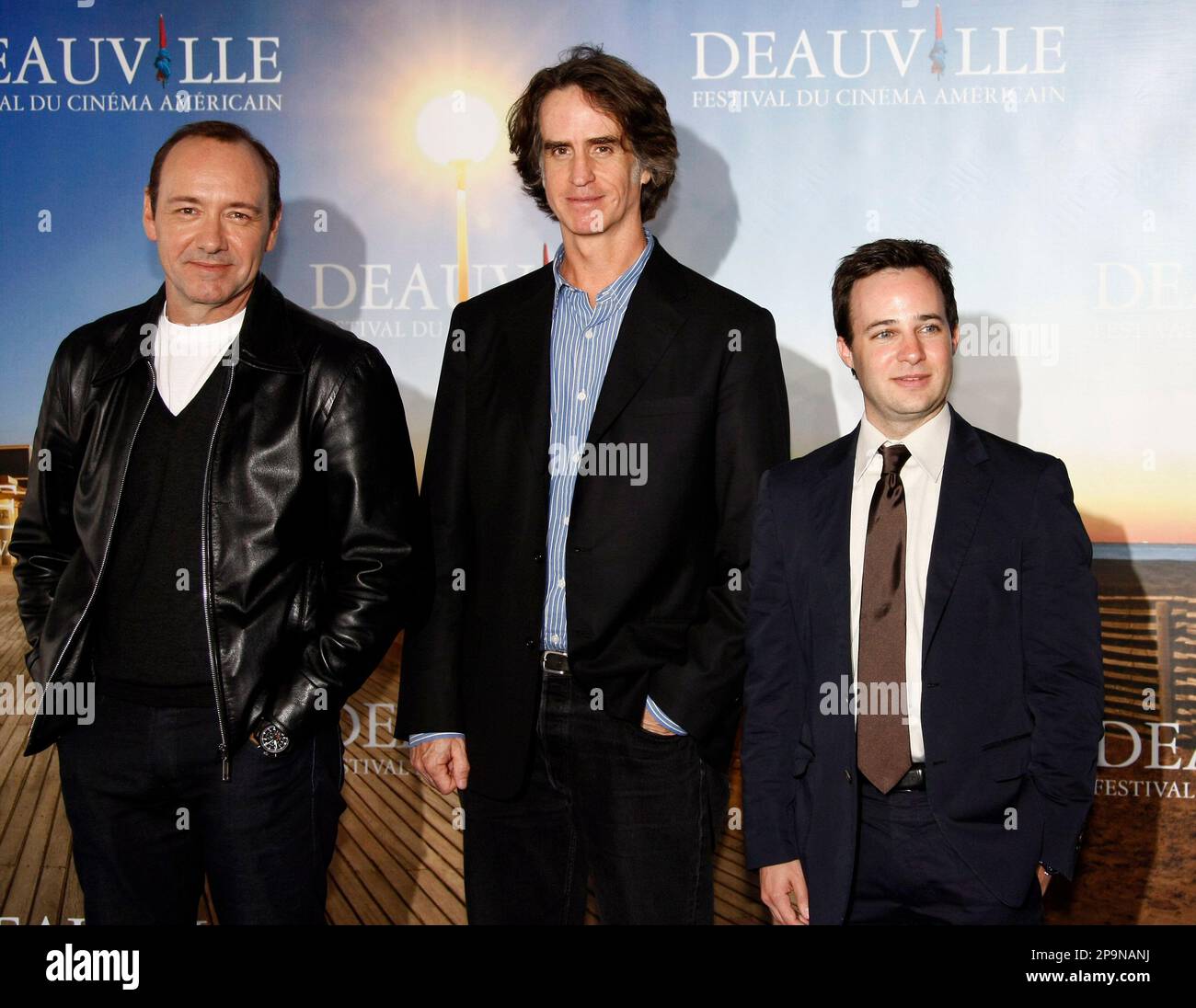From left, U.S. actor Kevin Spacey, U.S. director Jay Roach and U.S ...