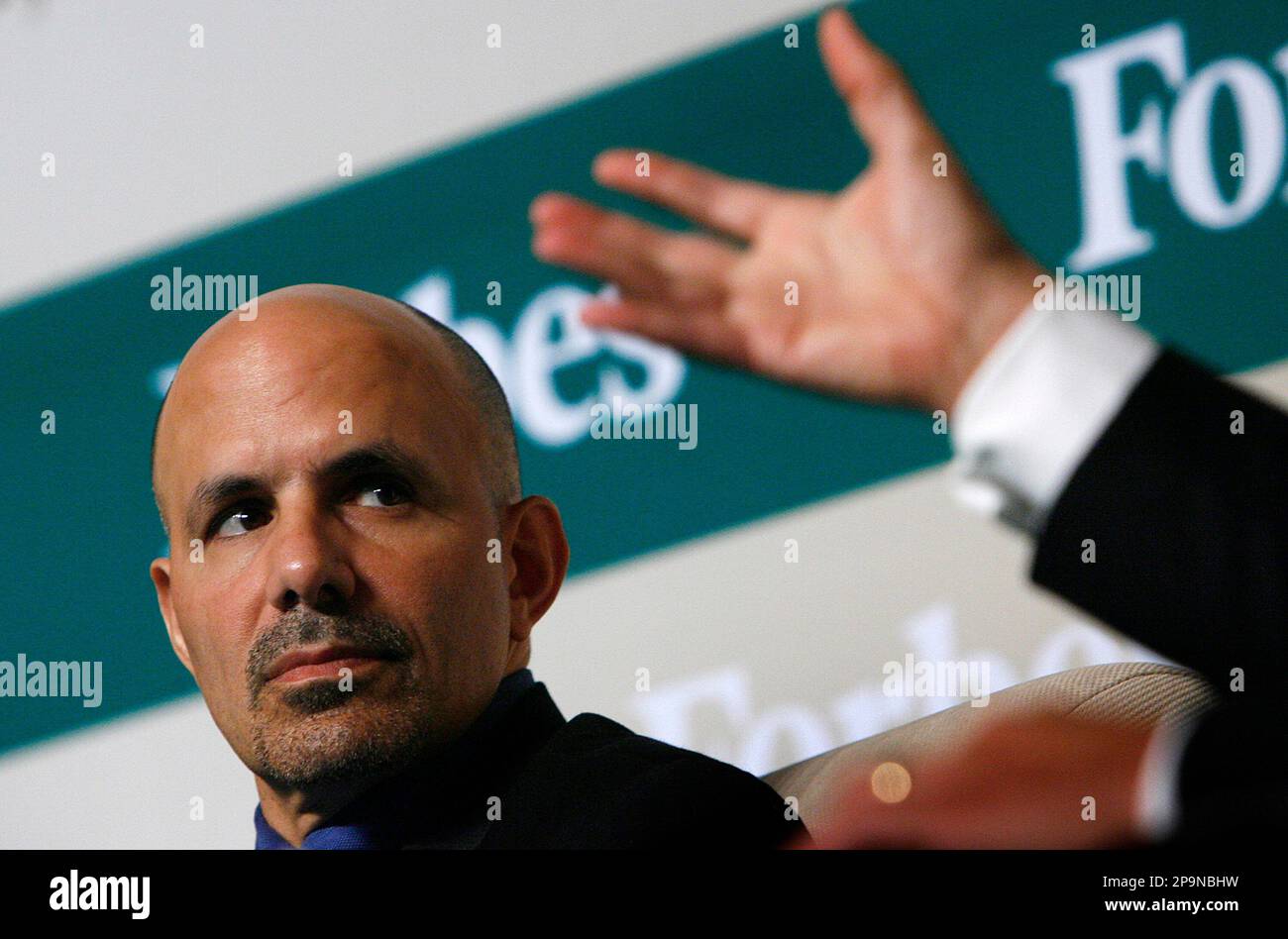 William Amelio, president and CEO of Lenovo, is seen as part of a panel ...