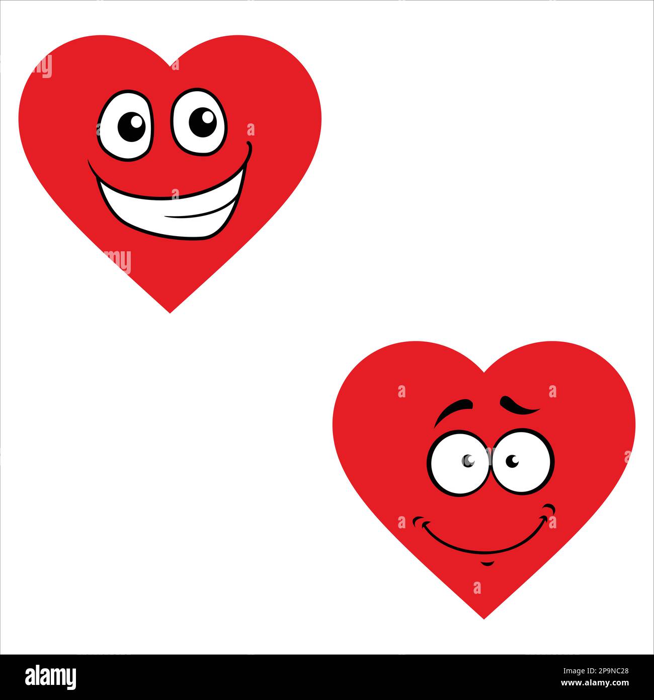 Heart Face Expression Stock Vector Image & Art - Alamy