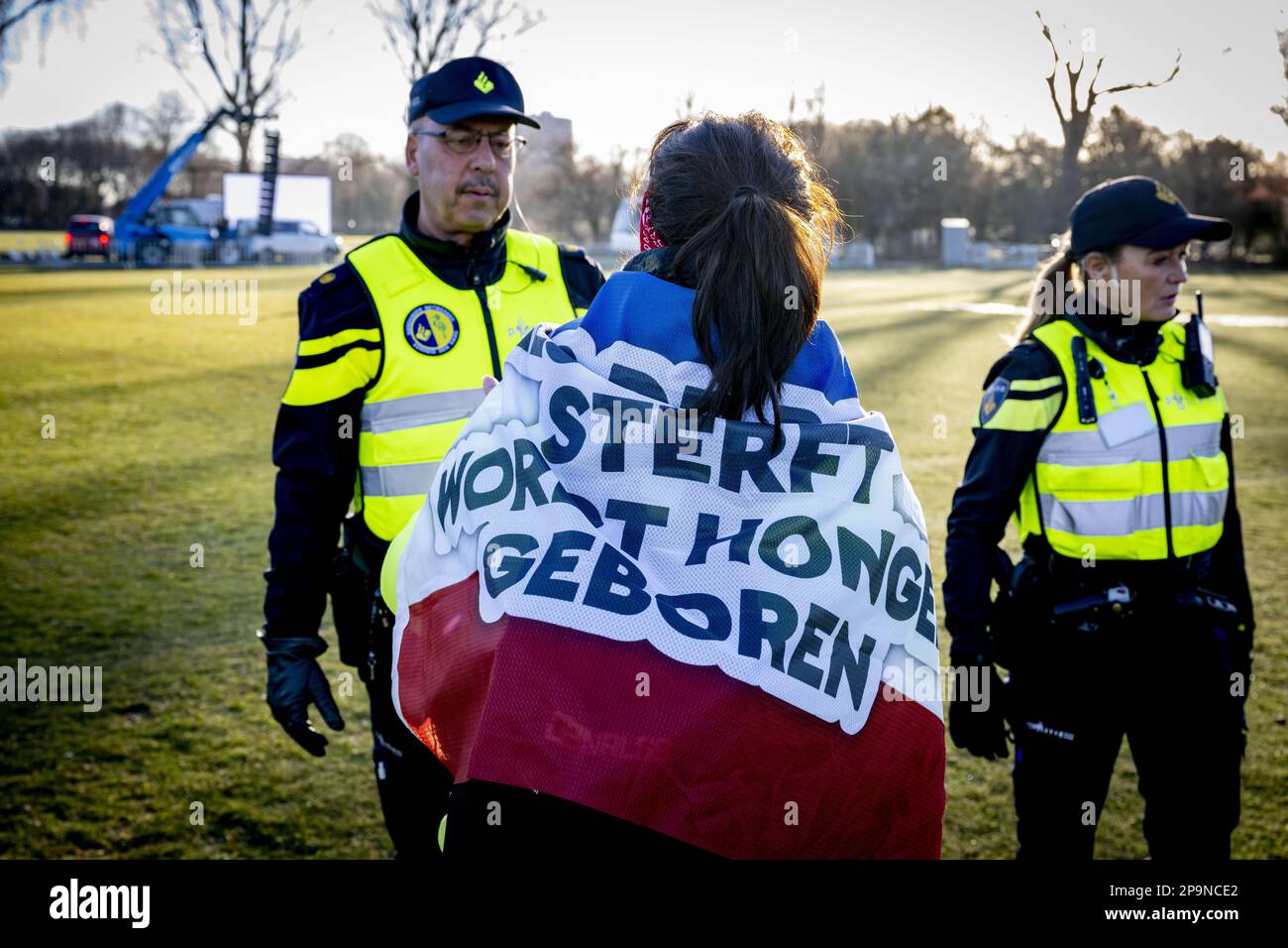 THE HAGUE - Demonstrators arrive for an action by Farmers Defense Force ...