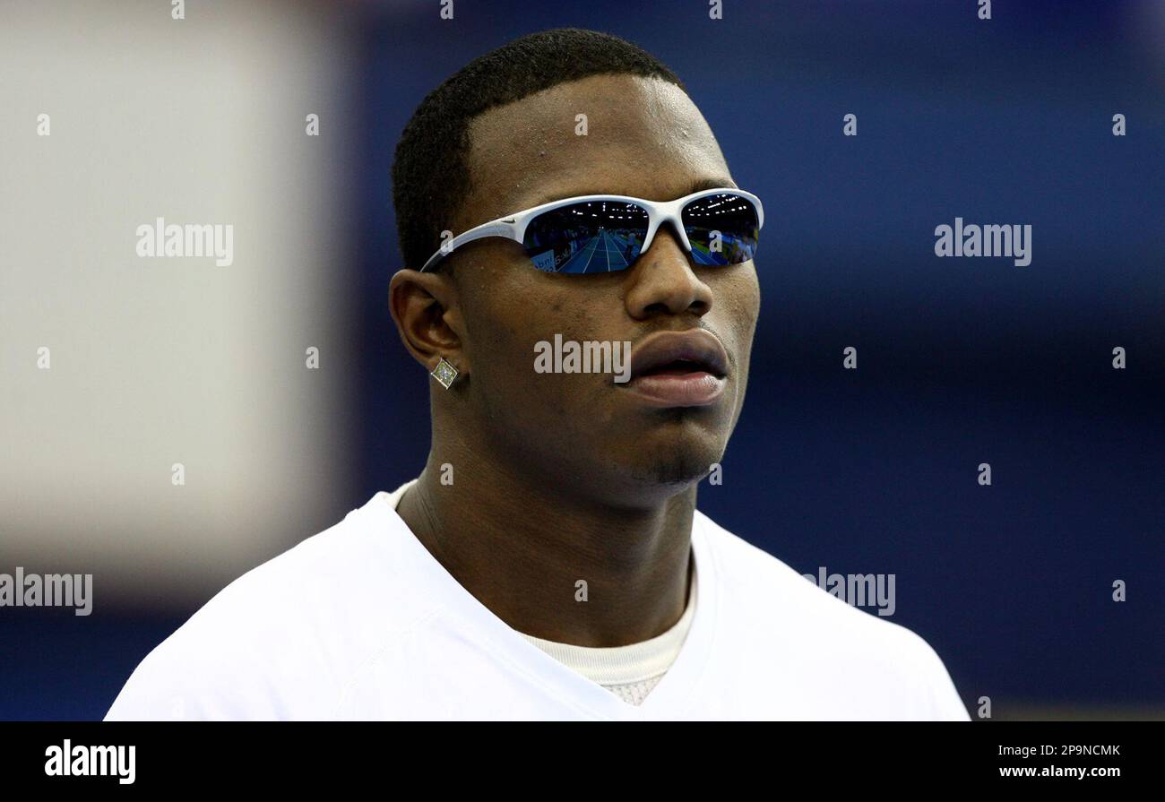 ** FILE ** In this Feb. 17, 2007 file photo, sprinter Xavier Carter is ...