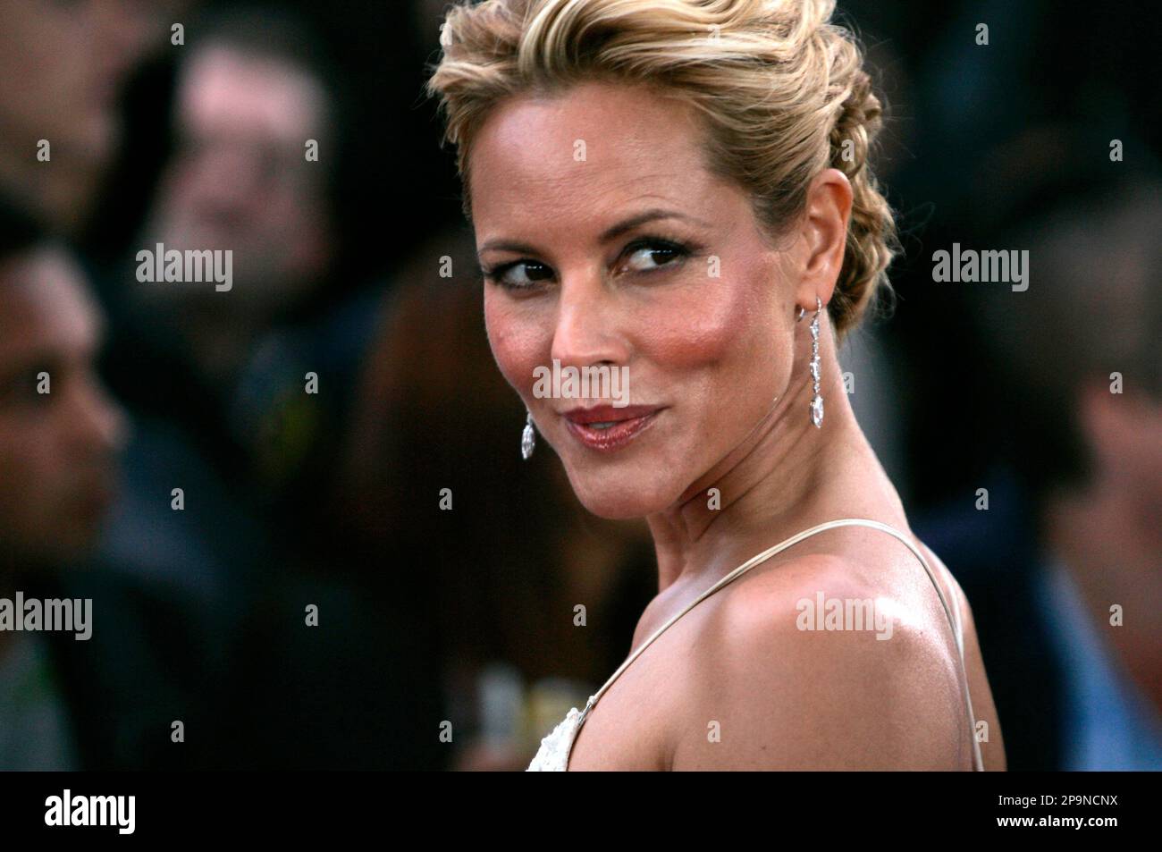 US actress Maria Bello arrives at the National Film Awards in London ...