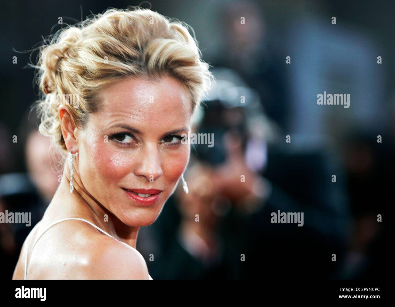 US actress Maria Bello arrives at the National Film Awards in London ...