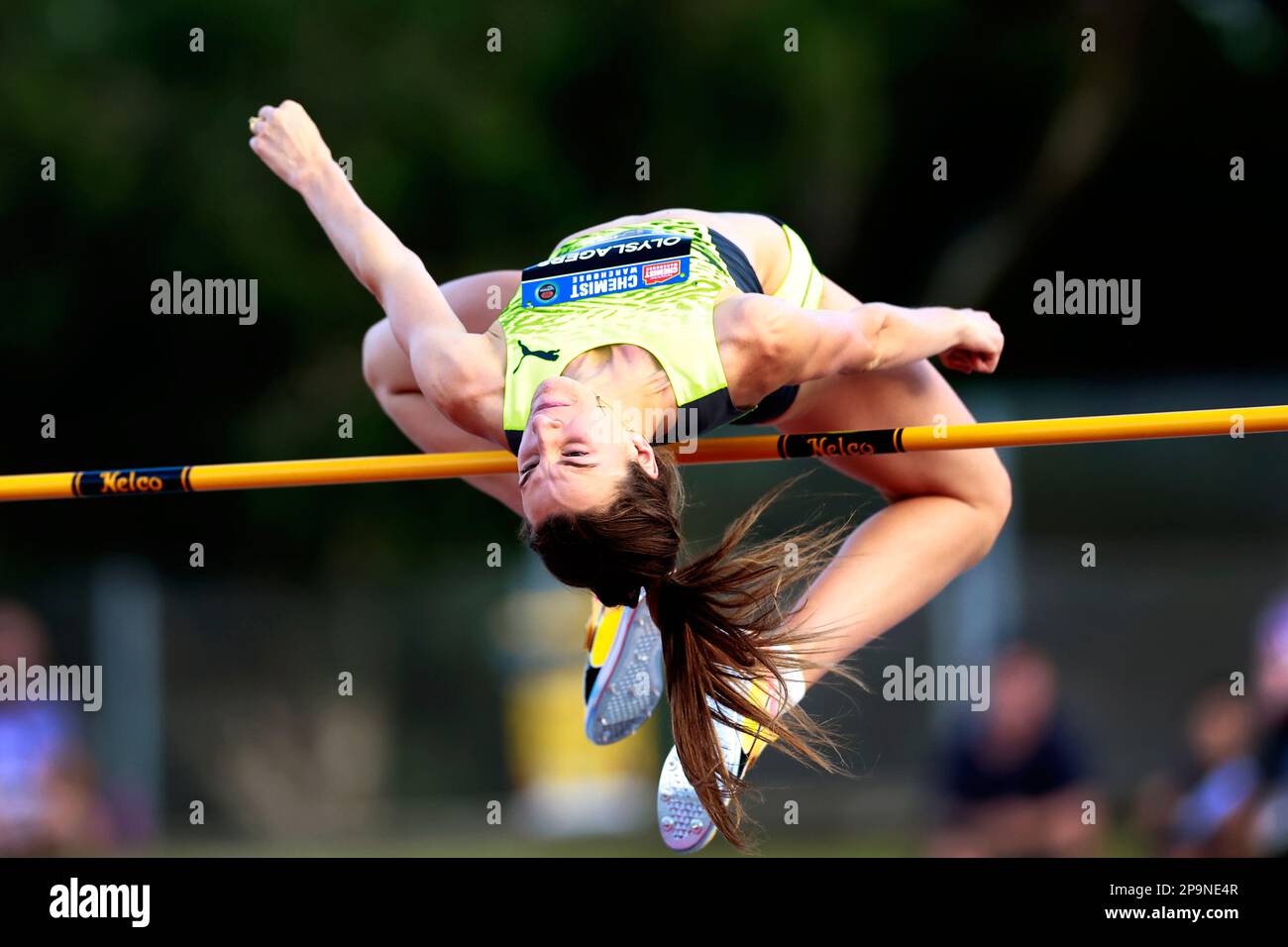 Nicola Olyslagers of Australia in action during the Women High Jump ...