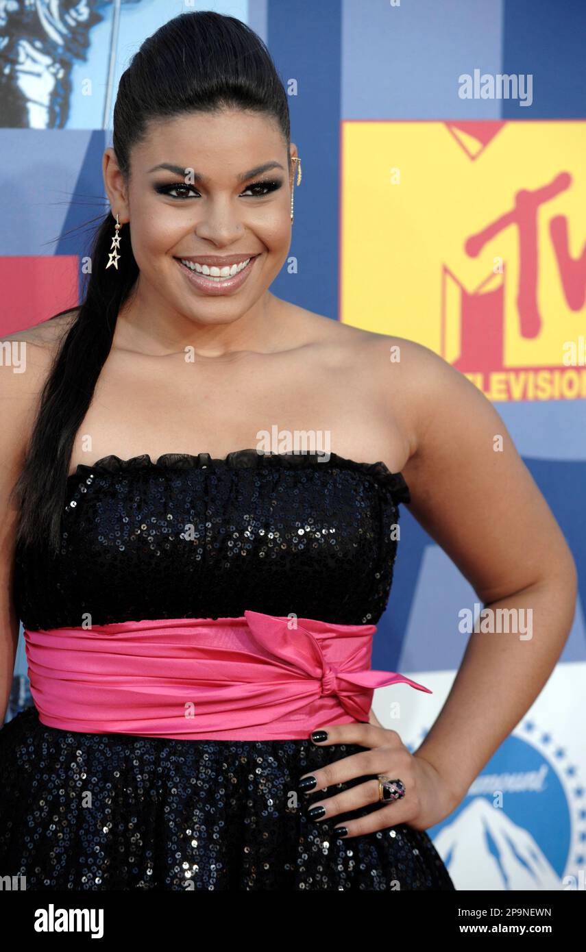 Singer Jordin Sparks arrives at the 2008 MTV Video Music Awards held at Paramount Pictures ...