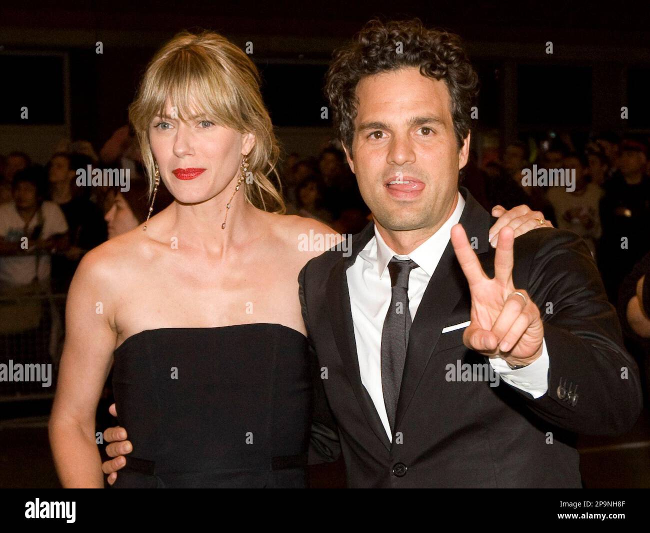 Actor Mark Ruffalo and his wife Sunrise Coigney arrive for the movie ...