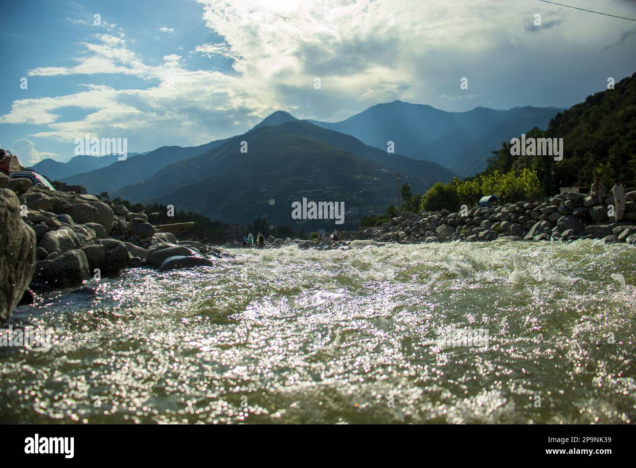 Life among the mountains - a bird's-eye view of homes nestled between ...