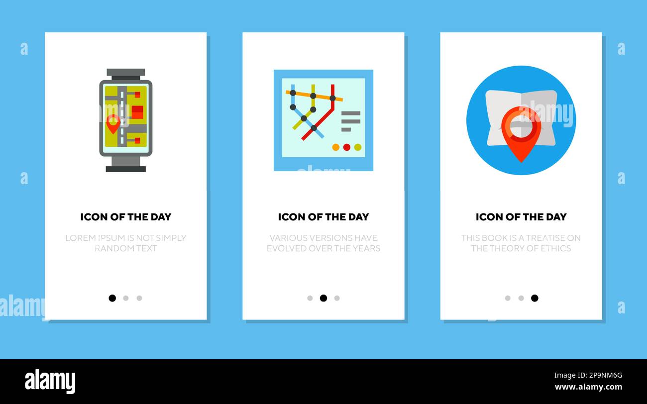 Location map flat icon set Stock Vector Image & Art - Alamy