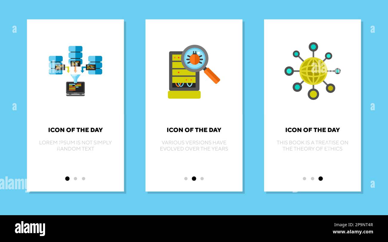 Internet and interweb flat vector icon set Stock Vector Image & Art - Alamy