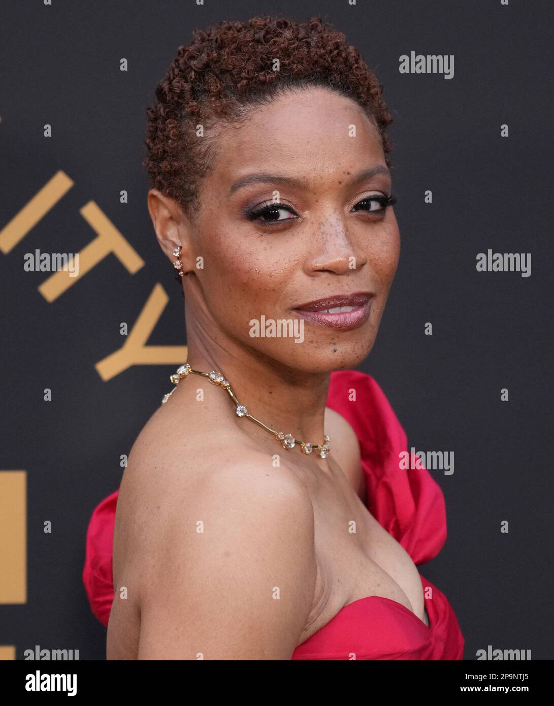 Los Angeles, USA. 10th Mar, 2023. Shinelle Azoroharrives at the 16th ...