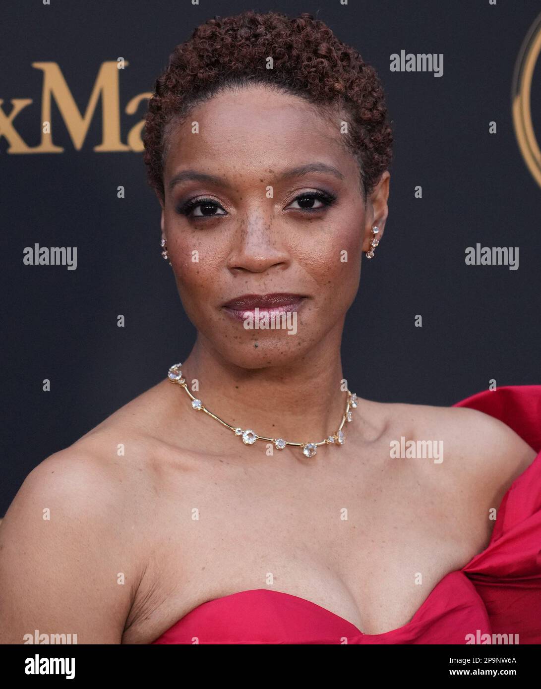 Los Angeles, USA. 10th Mar, 2023. Shinelle Azoroharrives at the 16th ...