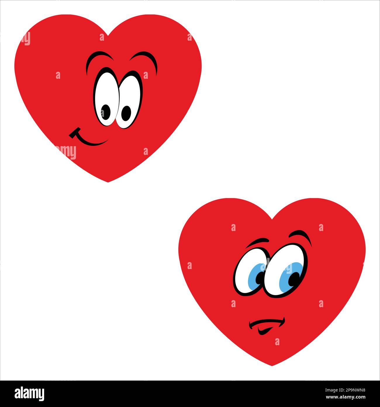 Heart Face Expression Stock Vector Image & Art - Alamy