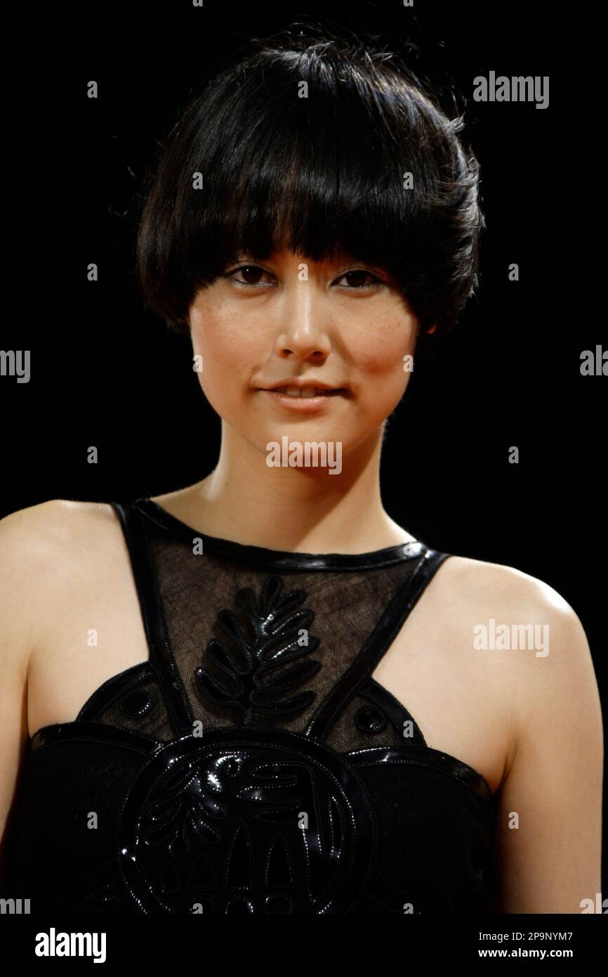 Actress Rinko Kikuchi arrives for the premiere of the movie 'The sky ...