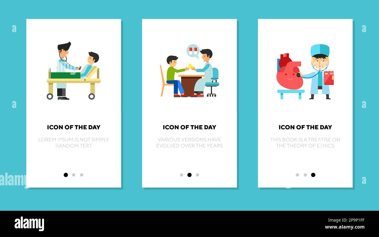 Doctor icon set hi-res stock photography and images - Alamy