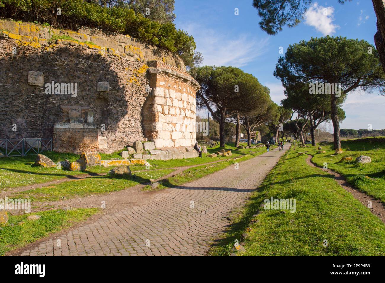 Appia antica (Old Appia) near Rome, Italy Stock Photo - Alamy
