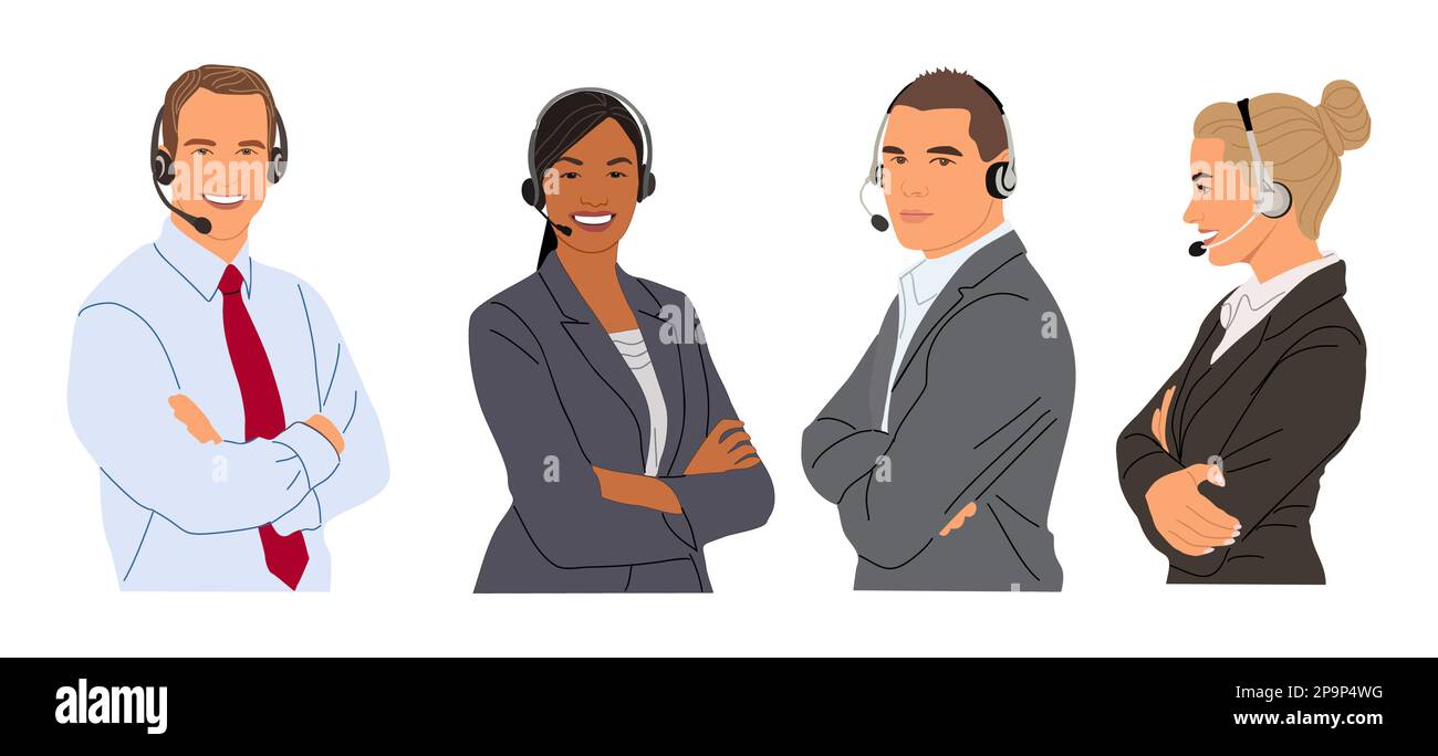 Agent multiethnic Stock Vector Images - Alamy