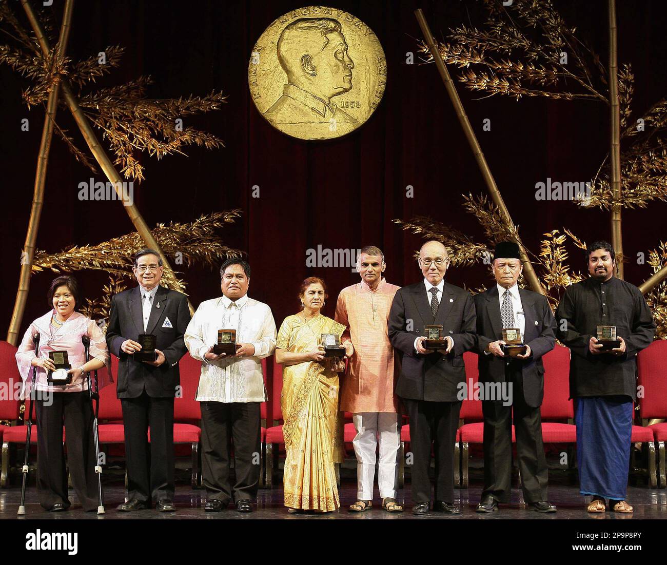 2008 Ramon Magsaysay Awardees, from left, Philippines' Grace Padaca for ...