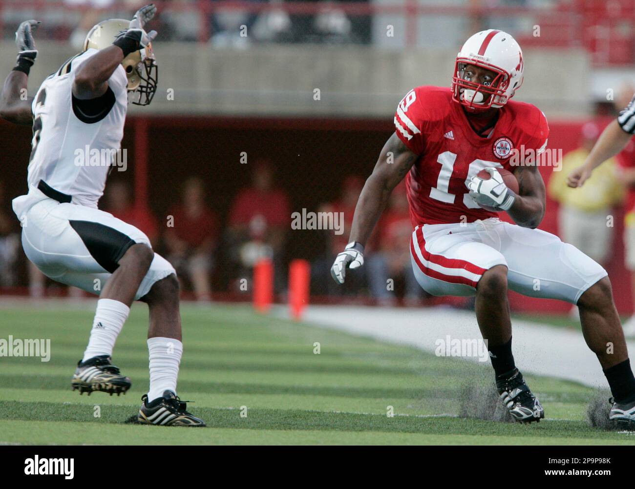 Nebraska's Quentin Castille (19) carries the ball against Western ...