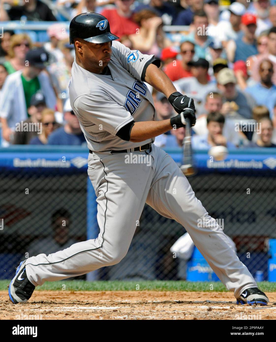 Toronto Blue Jays' Vernon Wells hits a two-run home run during the ...