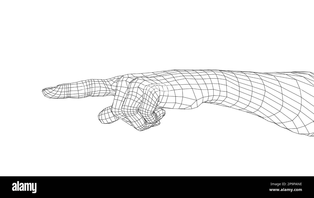 Human hand point with finger Stock Photo - Alamy