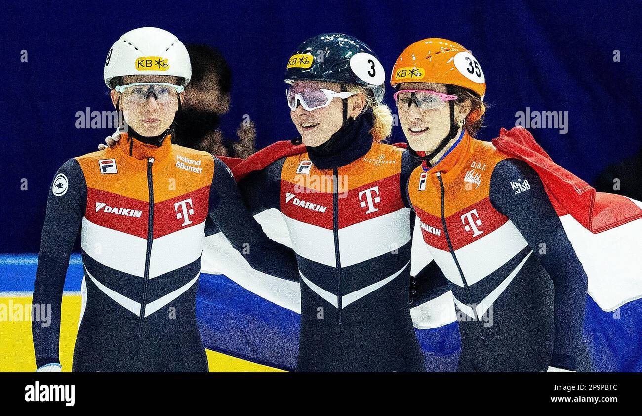 SEOUL - Left no. Selma Poutsma, Xandra Velzeboer, Suzanne Schulting in ...