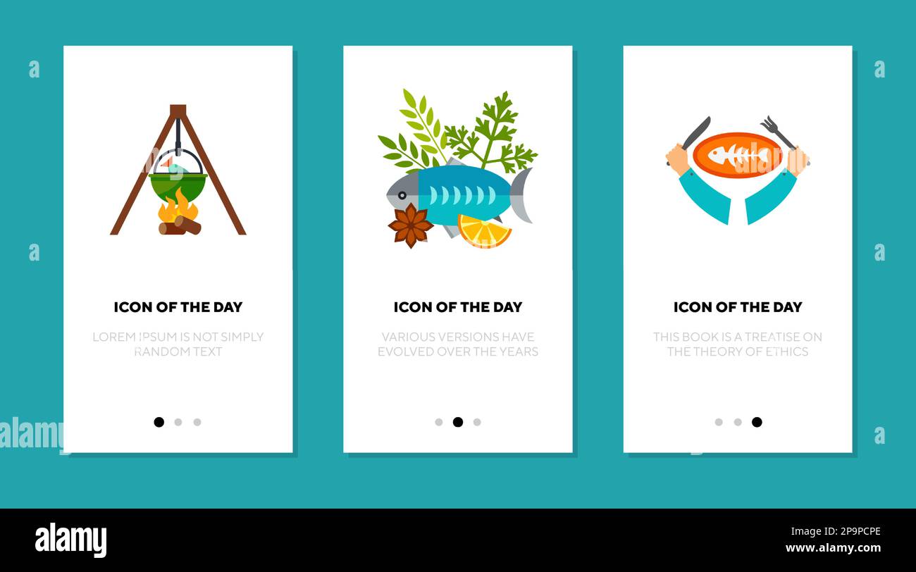 Open fire cooking camping Stock Vector Images - Alamy