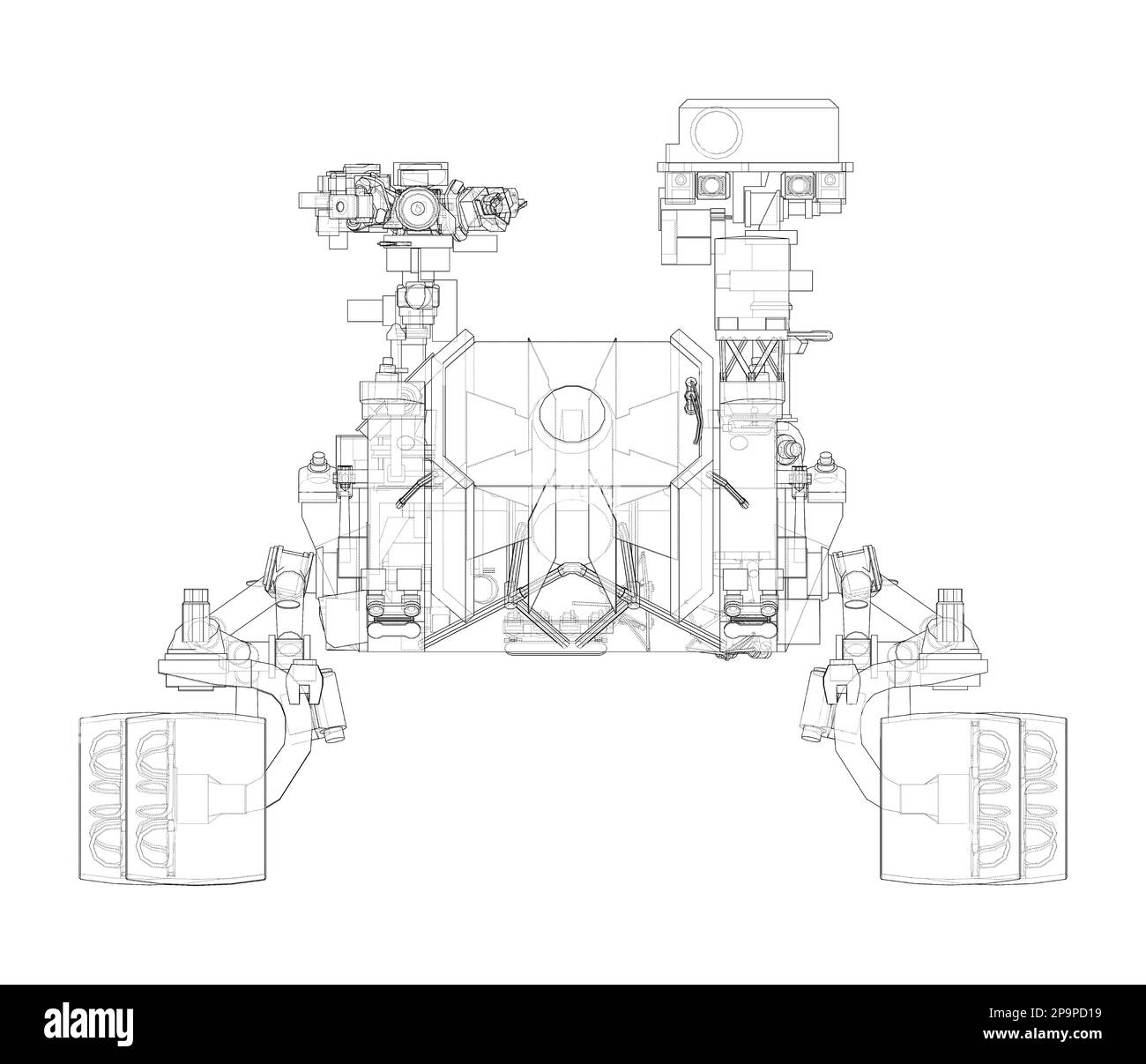 Mars Rover. 3d illustration Stock Photo - Alamy