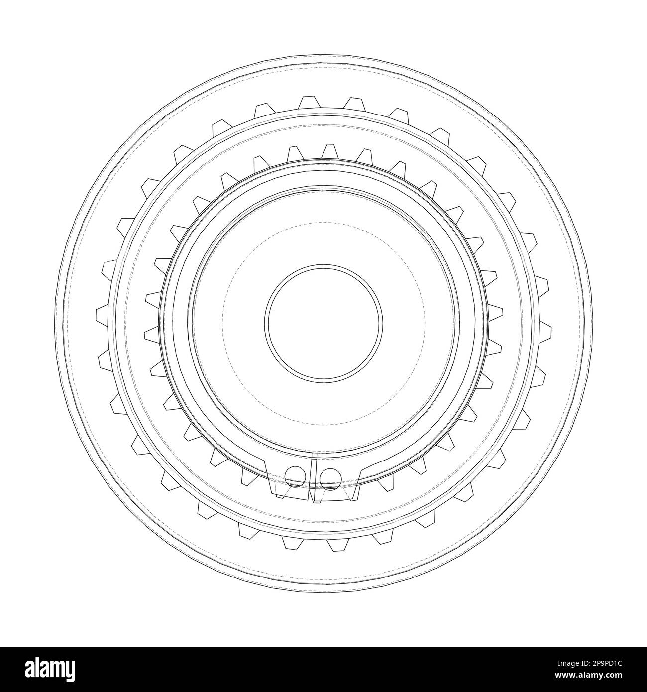 Gear wheel. 3d illustration Stock Photo - Alamy