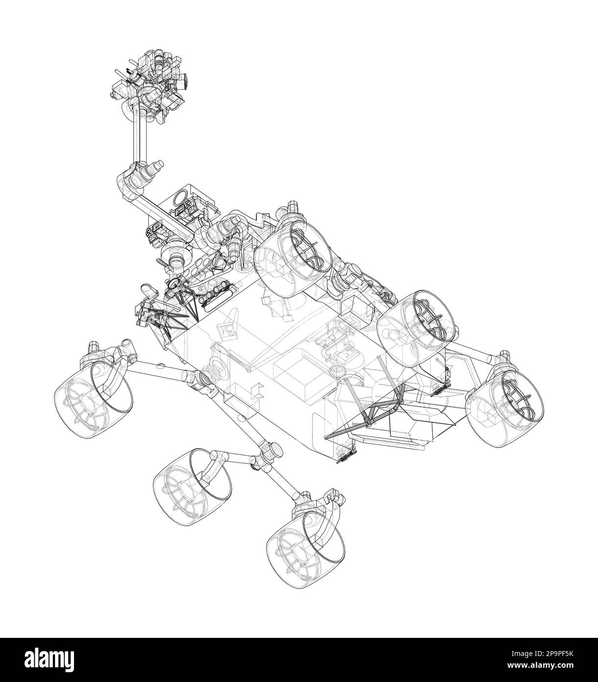 Mars Rover. 3d illustration Stock Photo - Alamy