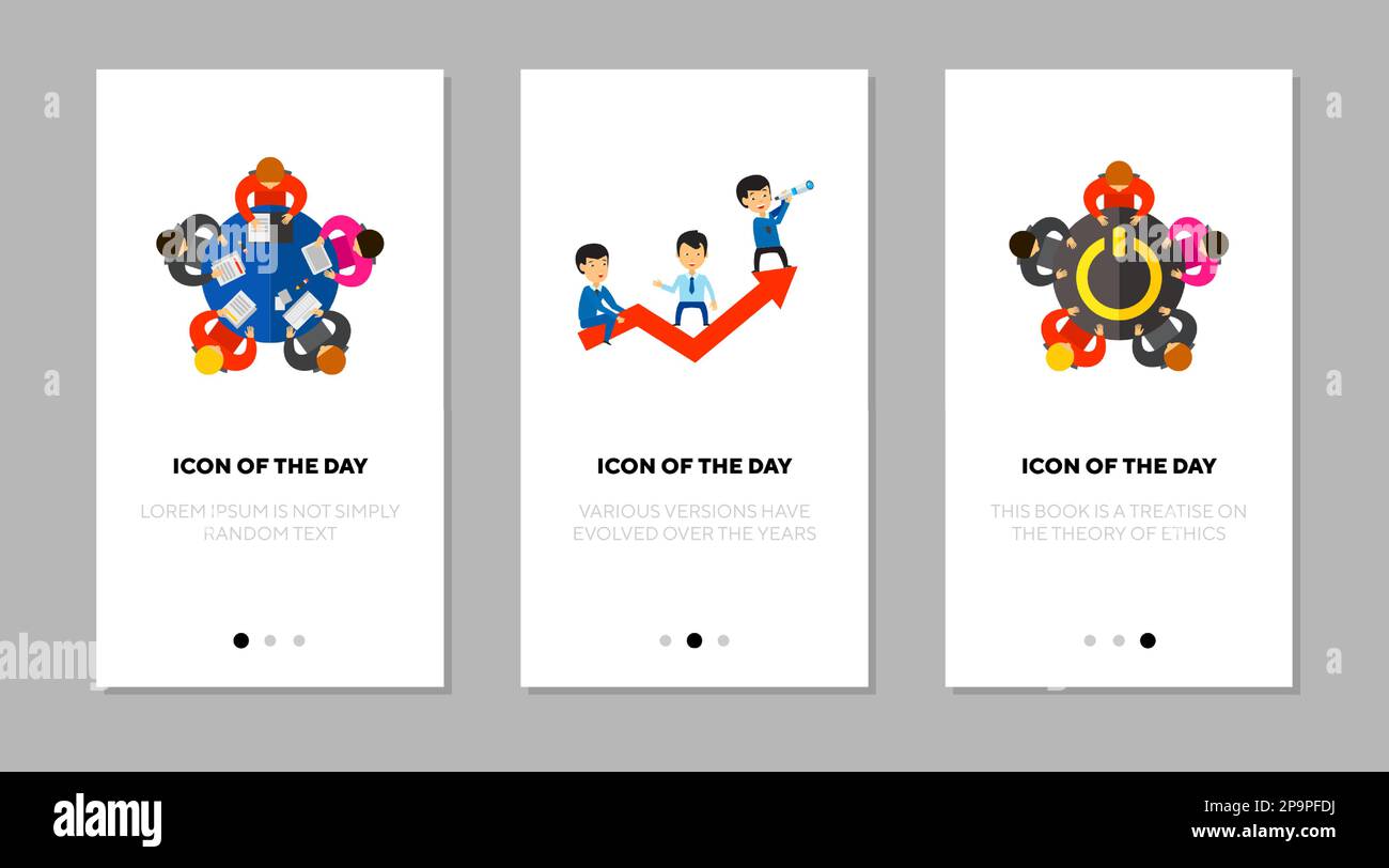 Teamwork flat icon set Stock Vector Image & Art - Alamy