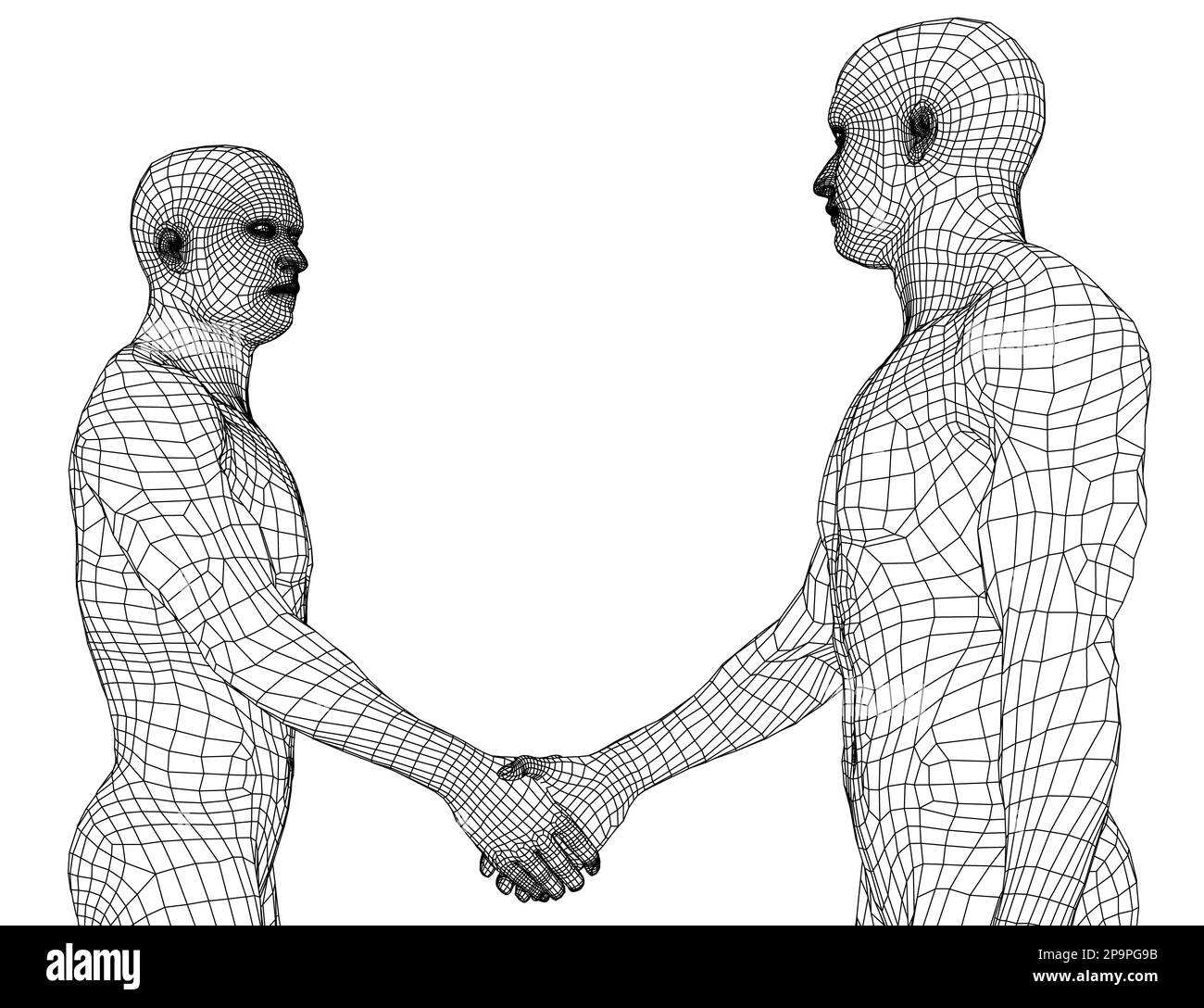 Two men shaking hands Stock Photo - Alamy
